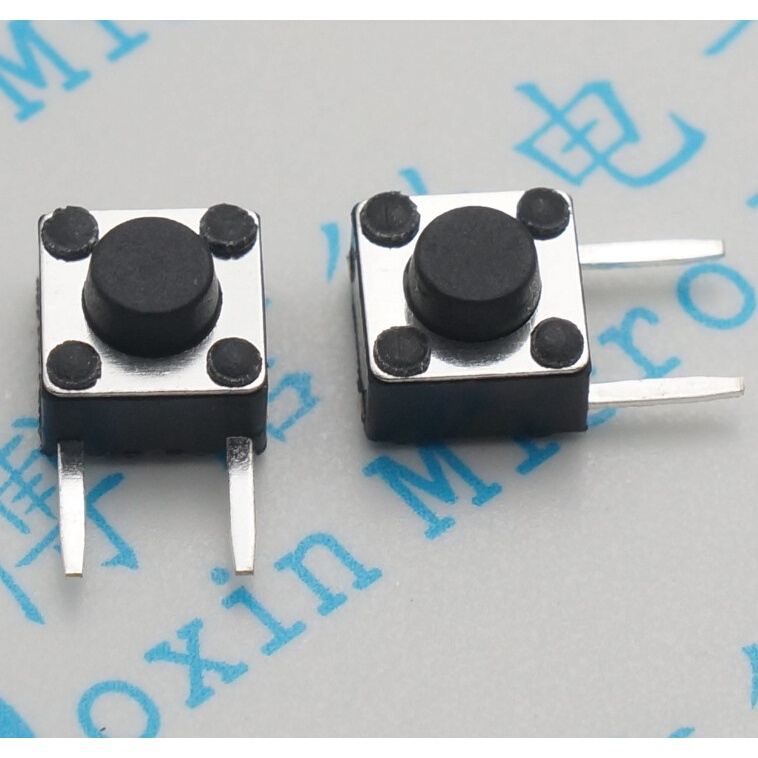 Side Two Pins 6 X 6X5 2 Push Button Switch Micro Plugin 6 * 6 * 5H ...