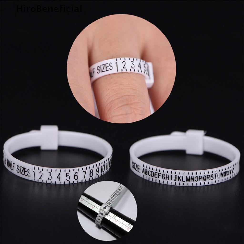 HiroBeneficial UK US Ring Sizer Measure Finger Gauge For Wedding Ring ...