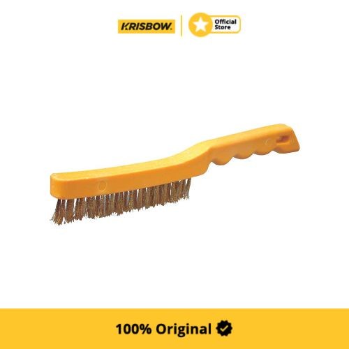 Krisbow 4-row brass wire brush | Shopee Malaysia