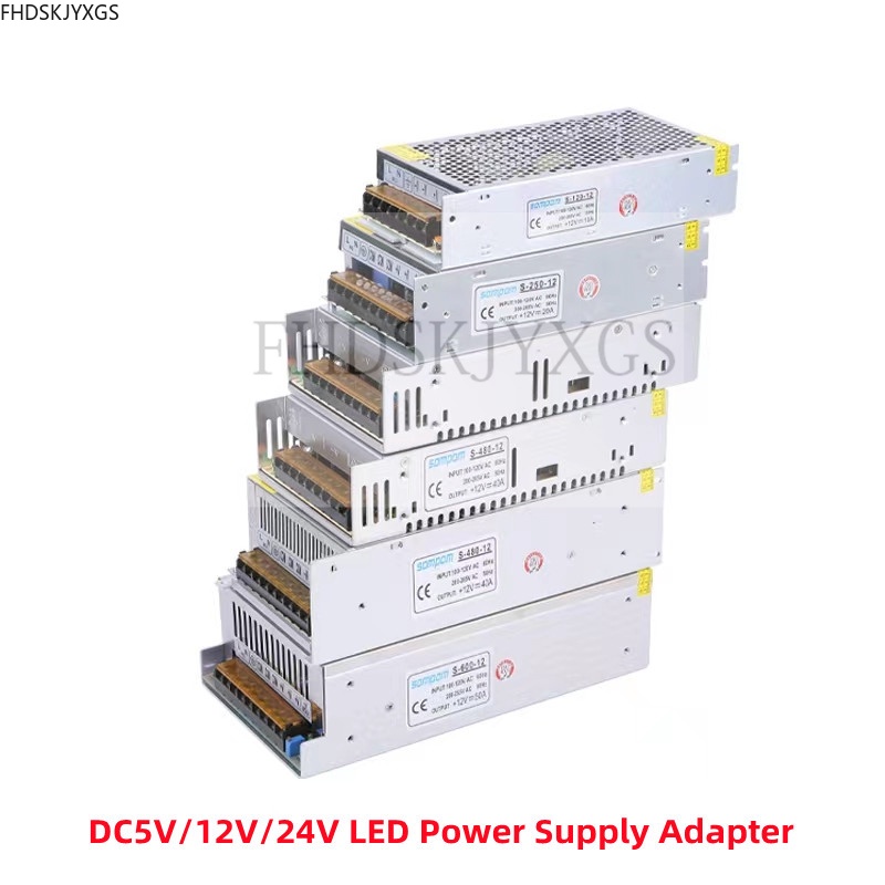 DC 5V/12V/24V 1A 2A 3A 5A 8A 10A 15A 20A 30A 40A Switch Power Supply ...