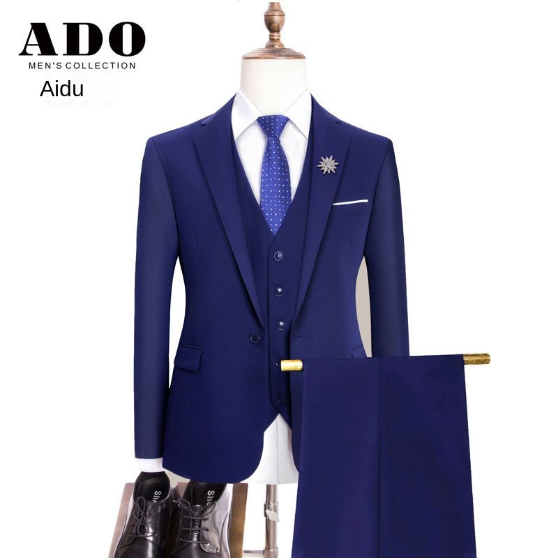 Ado Aidu Suit Men's Korean-Style Slim Fit Casual Work Interview Formal ...