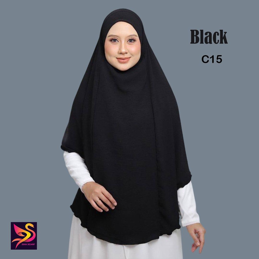 Khimar Sarung | Tudung Labuh Tali | Cotton CEY | Shopee Malaysia
