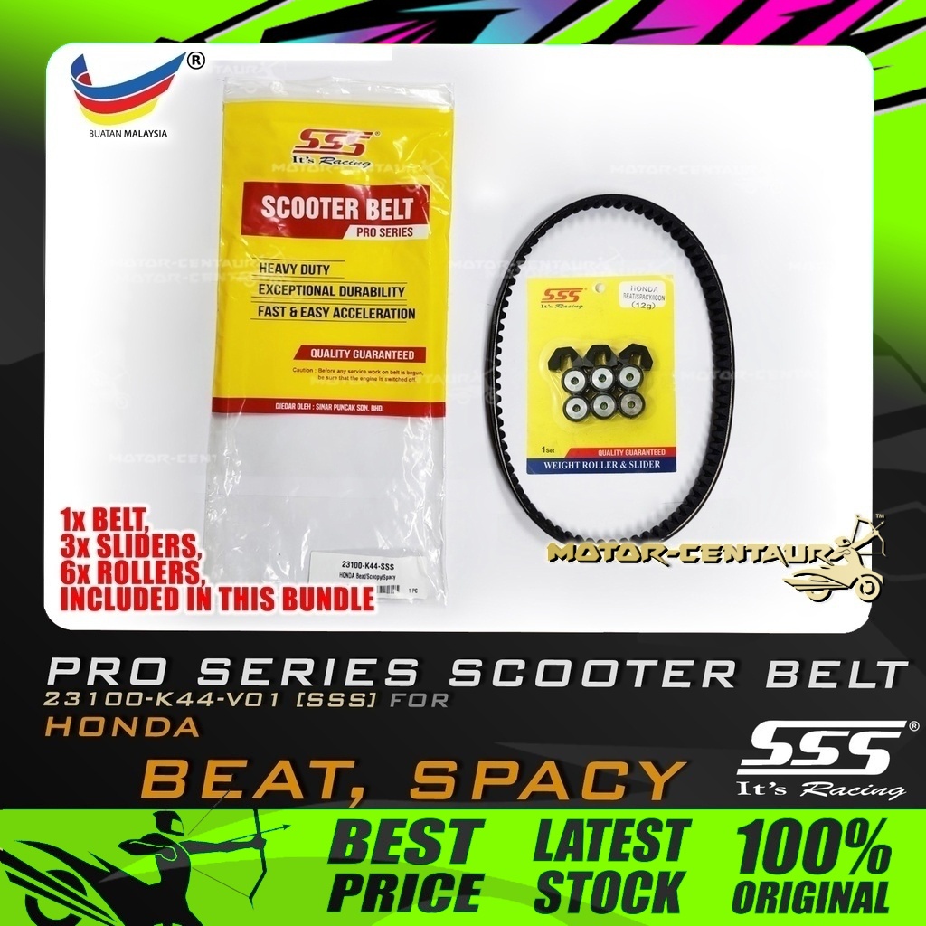 TALI SAWAT SKUTER SSS PRO SERIES SCOOTER DRIVE V-BELT, ROLLERS, SLIDERS ...