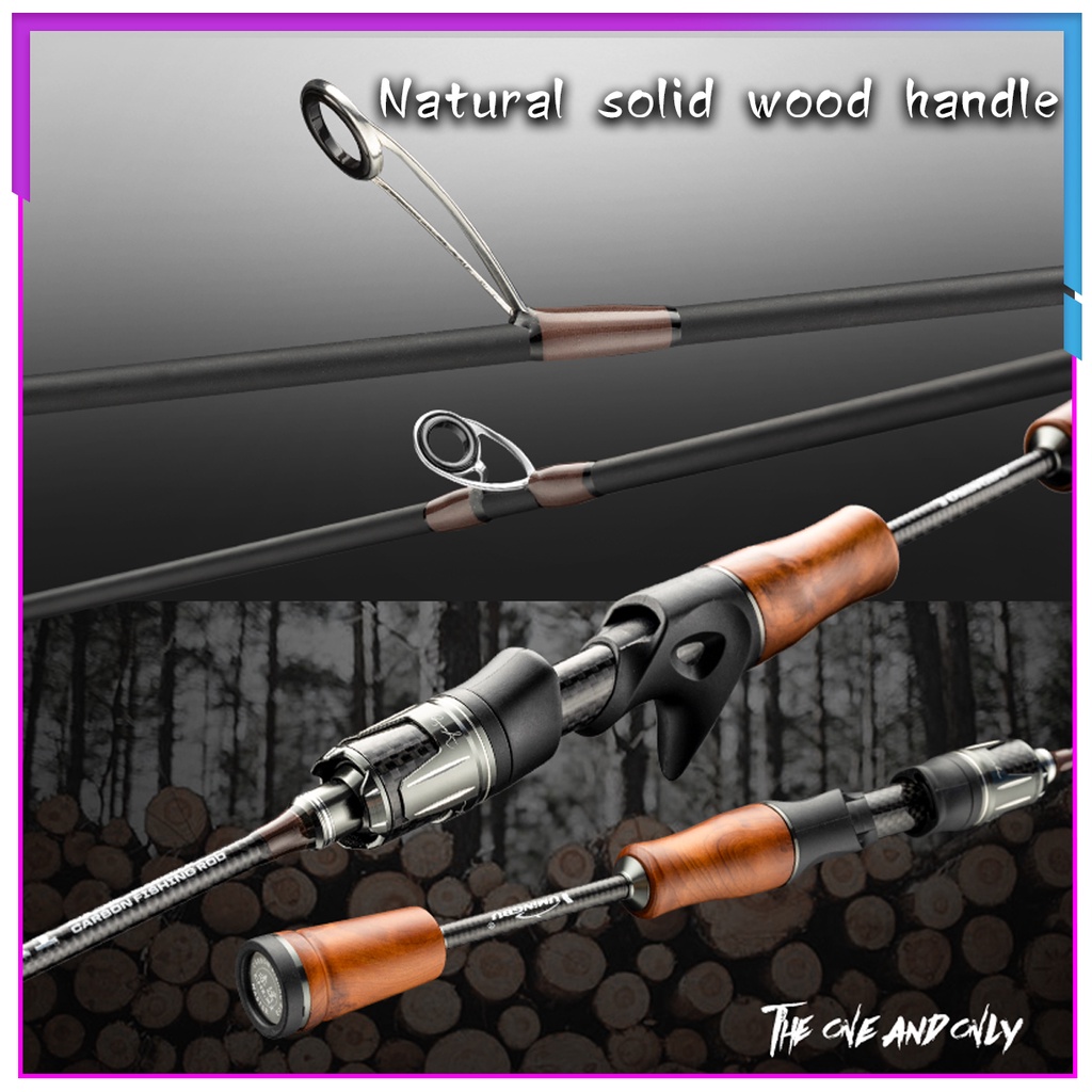 【NYA】1.39M/1.55M1.68/1.8M solid rod super-light ul carbon fiber fishing ...