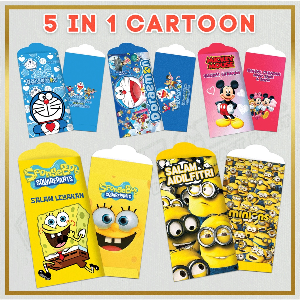 Sampul Duit Raya 2023_TEMA CARTOON 1 | Shopee Malaysia