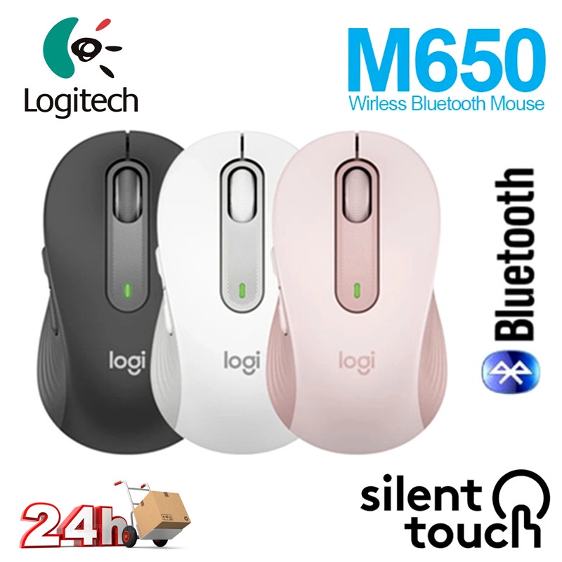New Logitech Signature M650L Bluetooth Wireless Mouse Silent Click Mouse - 24h Delivery | Shopee ...