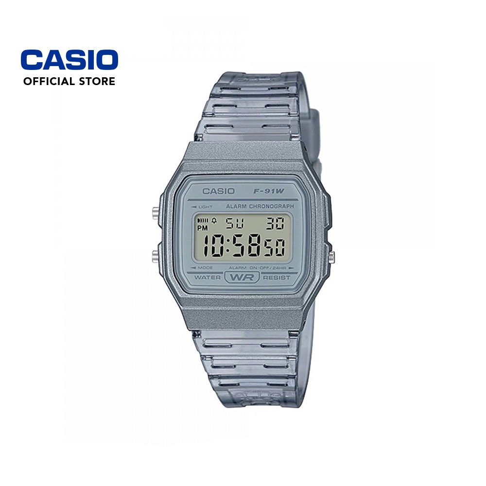 Casio General F-91WS-8 Digital Grey Resin Band Men Watch / Women Watch / Youth Watch | Shopee ...