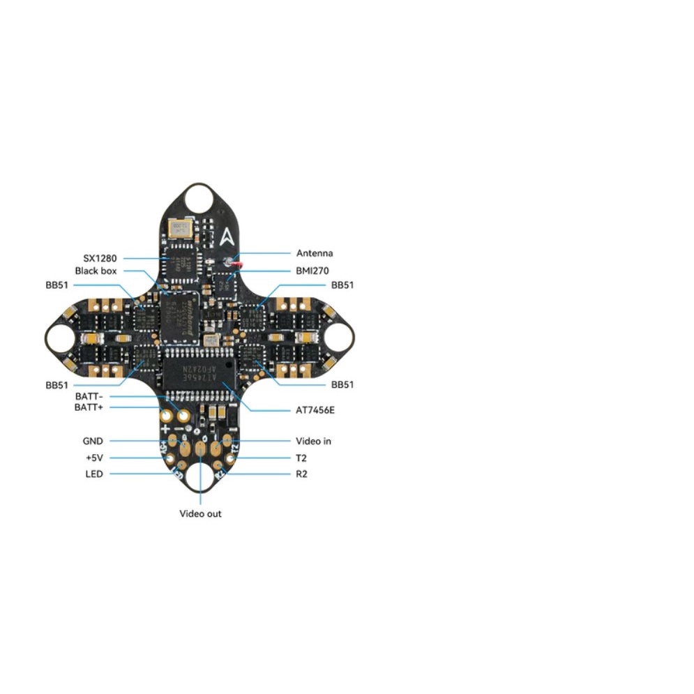 Betafpv AIO F4 V2 Serial Expresslrs 5A 1S Brushless Flight Controller ELRS 2.4G FC ESC | Shopee ...