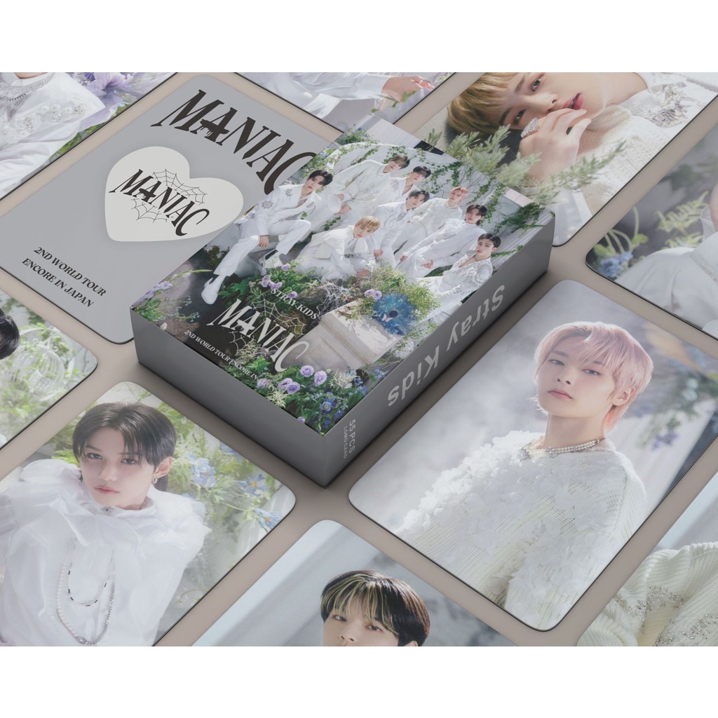 55pcs/box Stray Kids Photocards MANIAC JAPAN ENCORE Album LOMO Card ...