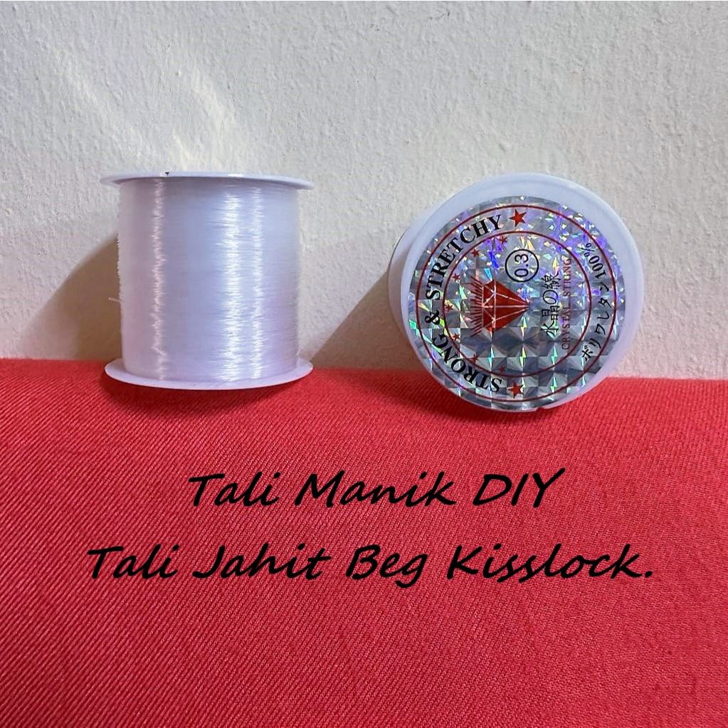 Tali Tangsi Tali Manik Tali Jahit Beg Kisslock Non-stretch beading cord ...