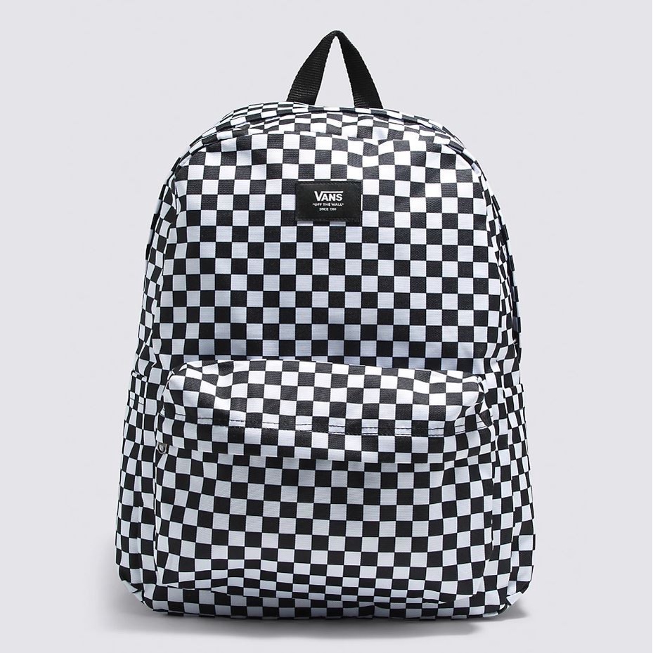Vans OFF THE WALL Backpack | Old SKOOL H20 CHECK BP BLK WHT | Shopee ...