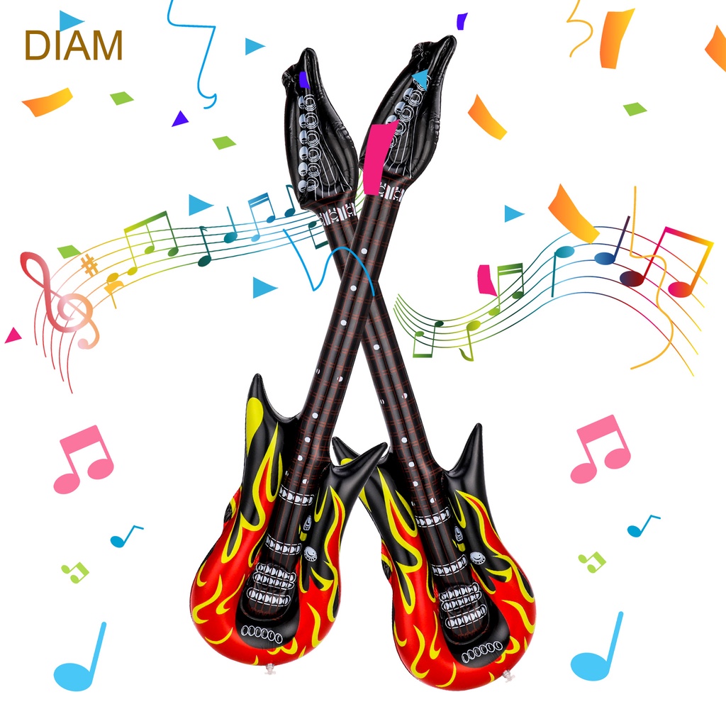DIAM Inflatable Guitar Rock Star Guitar Balloon Electric Blow Up Guitar ...