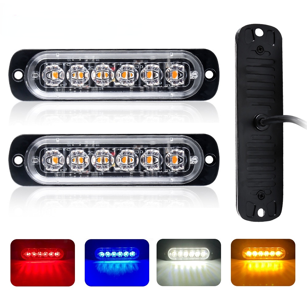 6LED car grill warning light breakdown emergency light car truck ...