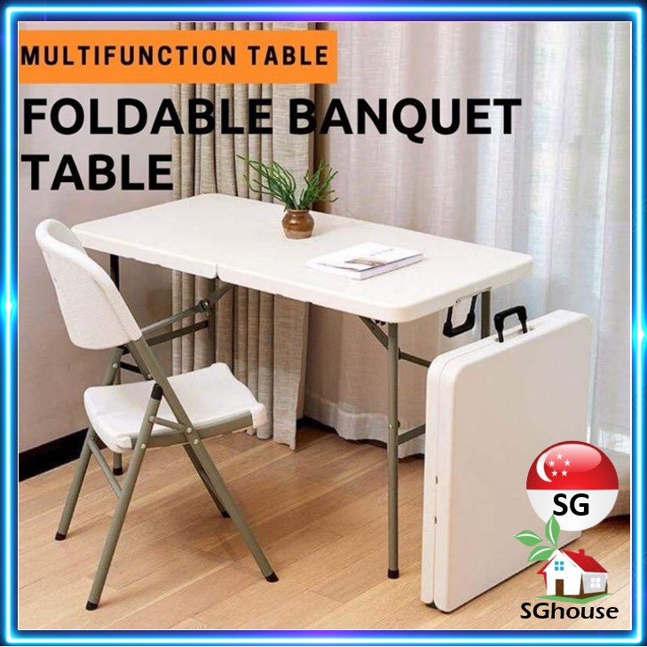 Foldable Table self pickup available HDPE Portable Folding Tables ...