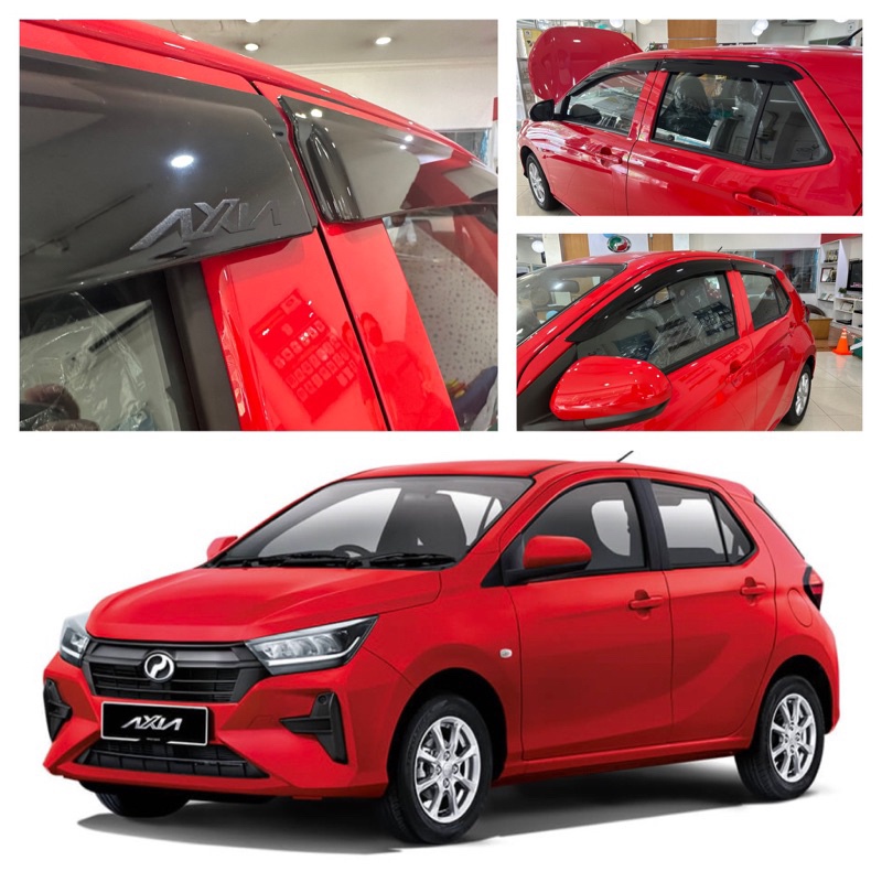 Perodua Axia 3” (Small) 2023-Present Latest model Injection Door Visor ...
