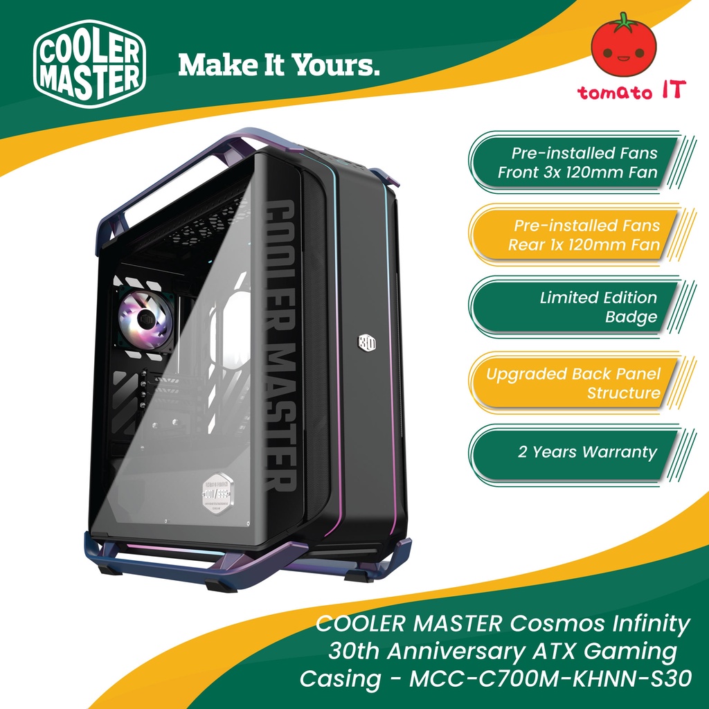 COOLER MASTER Cosmos Infinity 30th Anniversary Limited Edition ATX ...