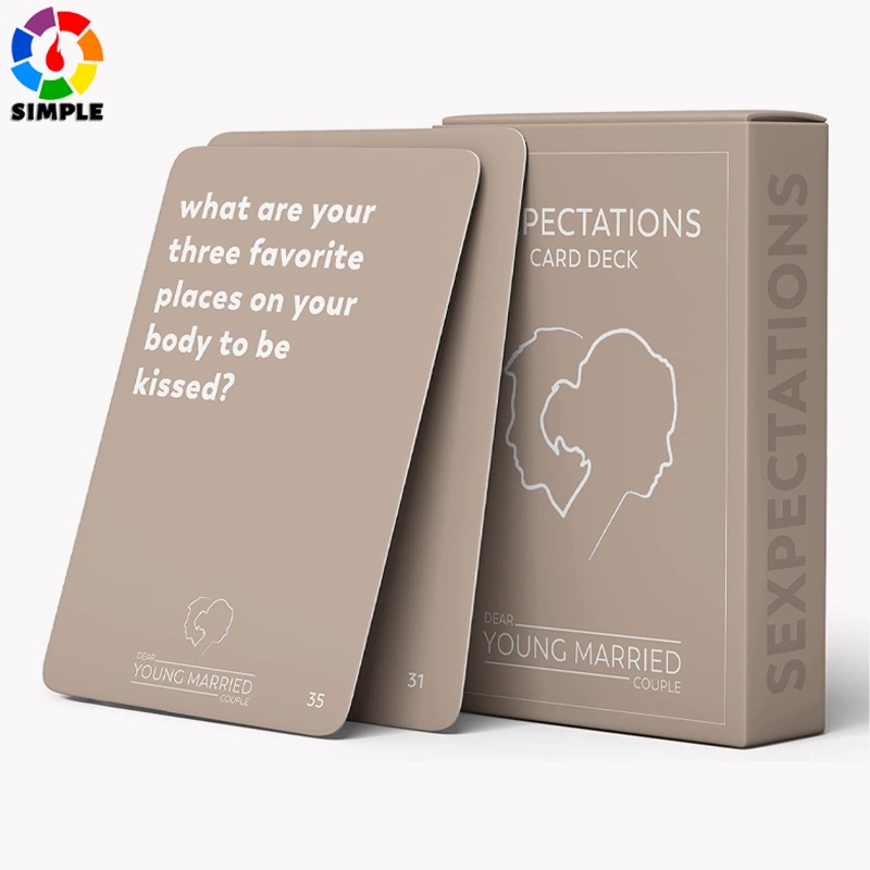 SEXPECTATIONS Card Deck - Conversation Starters for Couples - 52 Questions on Intimacy - Fun ...