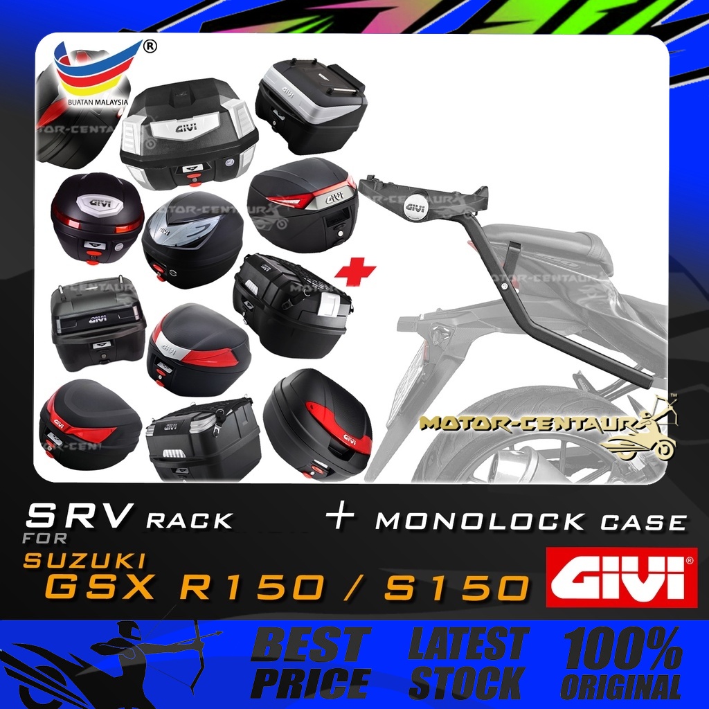 SET KOMBO KOTAK/BOX GIVI B27/B270/B32/B33/B34/B360/B42/B45/E43 TOP CASE ...