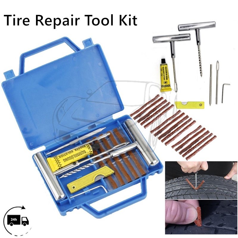 22PCS Tire Repair Tool Kit Automotive Automobile Car Tire Tyre ...