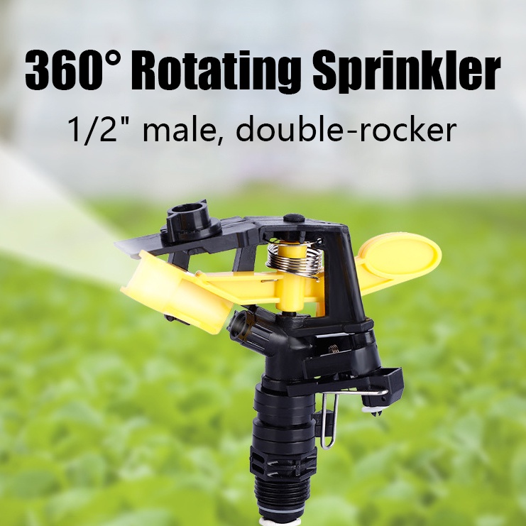 360 Degree Rotating Jet Sprinklers 1/2'' Male Thread Rocker Nozzle ...