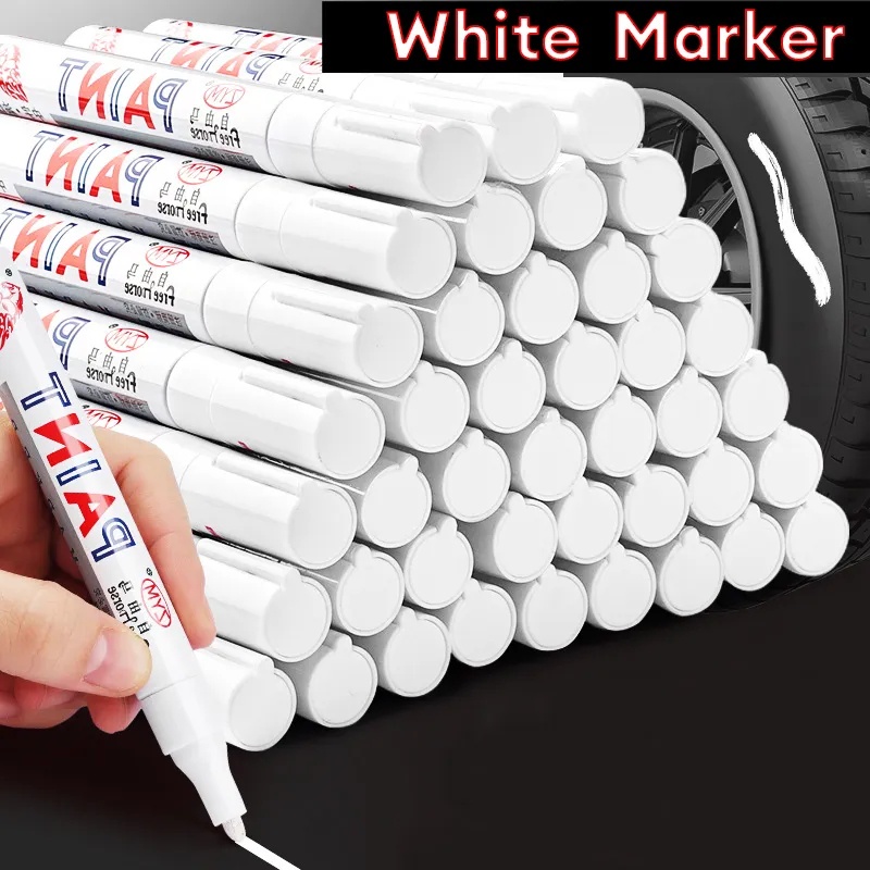 Quick Dry Waterproof White Marker Multifunctional Engineering Marker ...