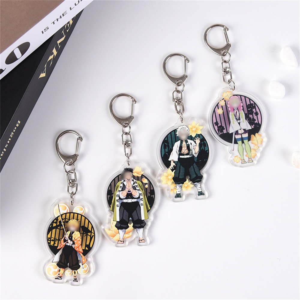 Anime Demon Slayer Keychain Acrylic Kimetsu no Yaiba Blade of Ghost ...