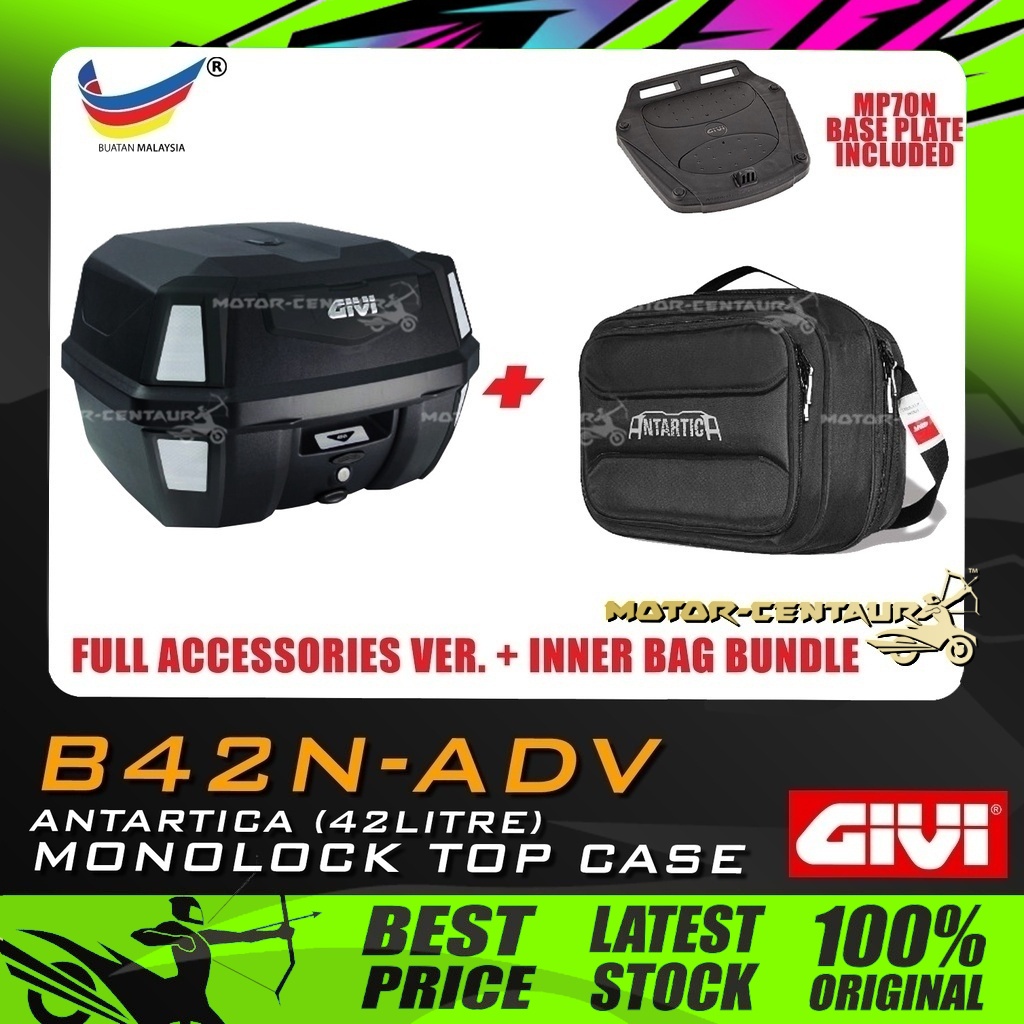 SET KOMBO KOTAK/BOX GIVI B42N-ADV TOP CASE + T420 INNER BAG | Shopee Malaysia