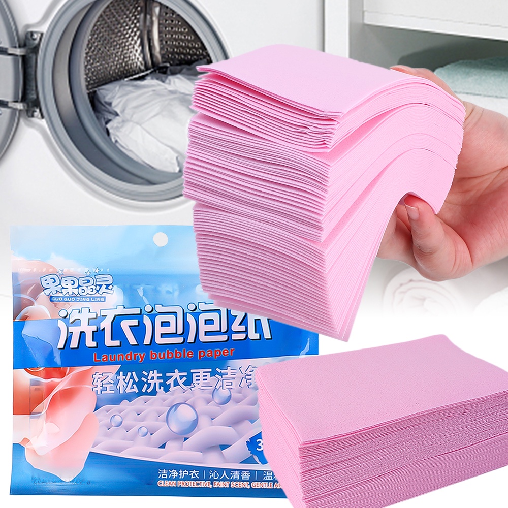 30Pcs Pack Washing Machine Clothing Remain Fragrant Laundry Tablets ...