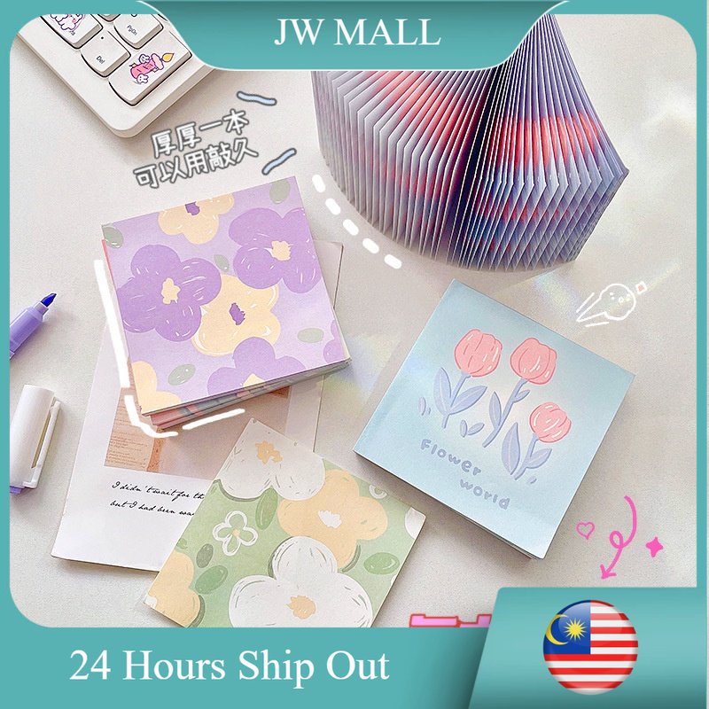 JW 4 in1 50 Sheets Per Set Transparent Sticky Notes Waterproof & Clear ...