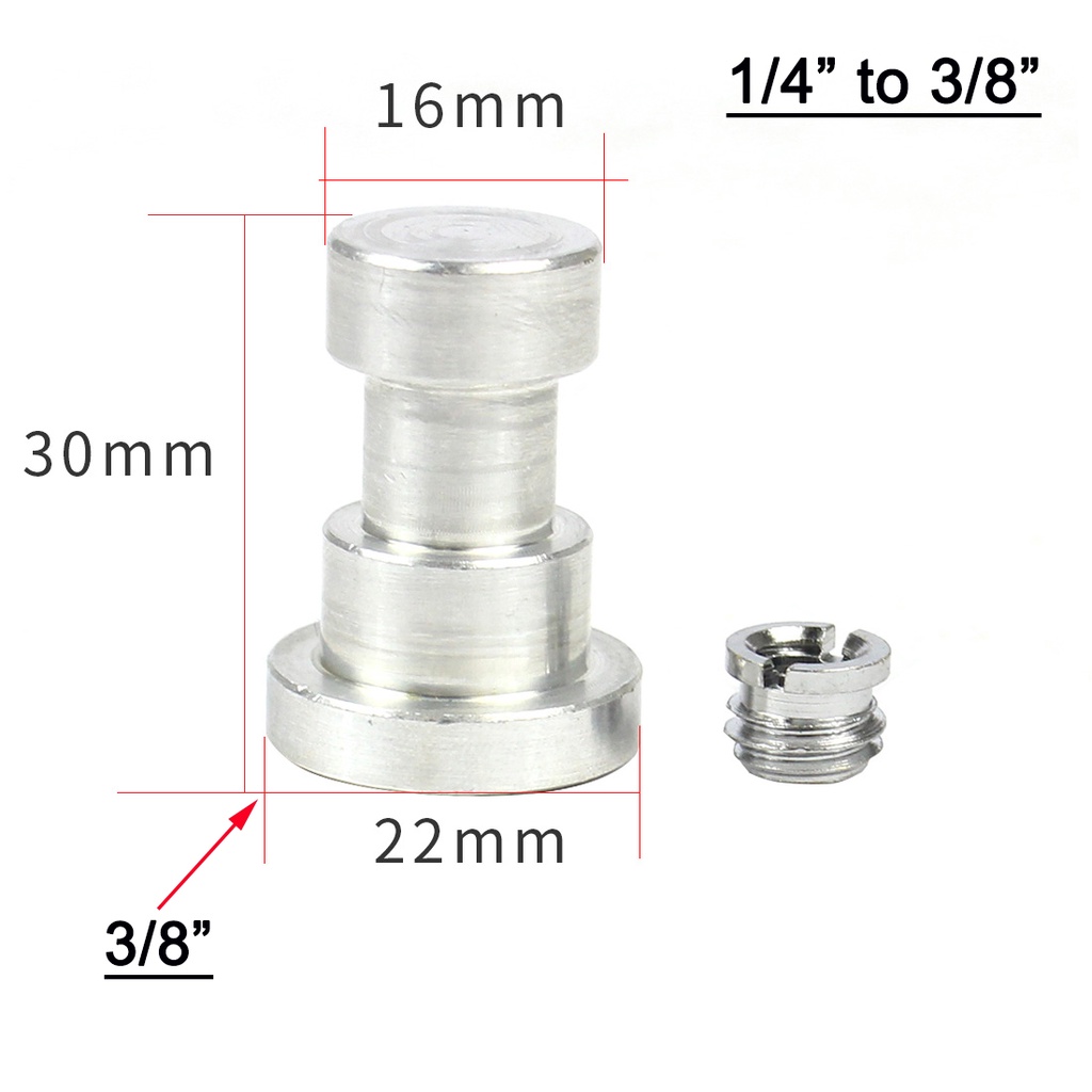 XT-XINTE 1/4 3/8 Male to Female Thread Screw Mount Adapter Tripod Plate ...