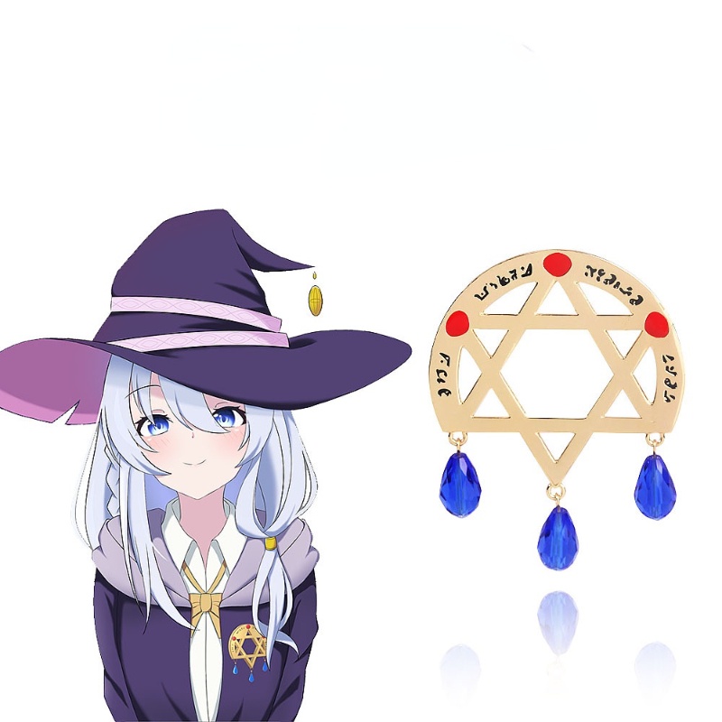 raya 2024Wandering Witch Elaina Brooch Enamel Pins Elaina Cosplay Badge ...
