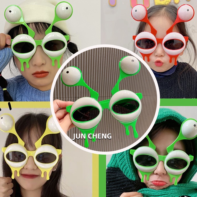 Green Department ET Aliens Make Weird Fun Party Couple Sunglasses Big ...