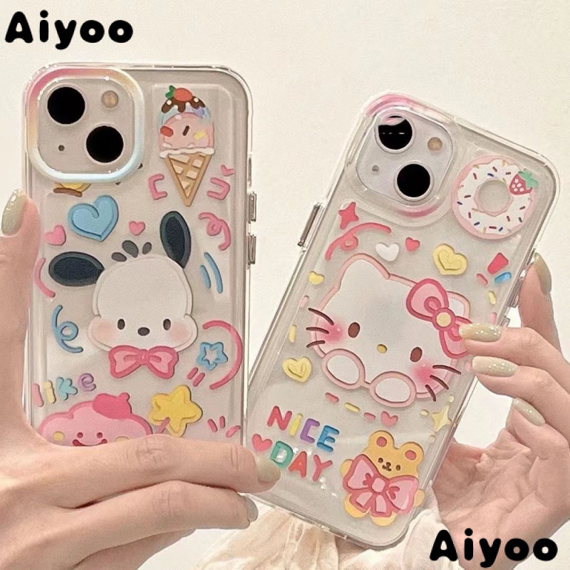 Graffiti pacha dog kt cat apple 14/13promax mobile shell 12/11pro all ...