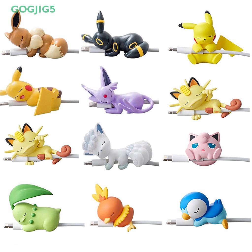 [GOGJIG5] Pokemon Pikachu USB Cable Bites Figures Eevee Data Cable ...
