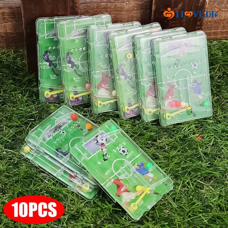 10 Pcs/ Set Interesting 3D Mini Plastic Football Pinball Ejection Game ...