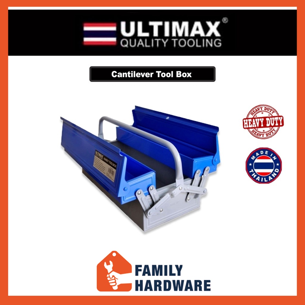 Ultimax Cantilever Tool Box Kotak Spanar kotak besi storage box spanner ...