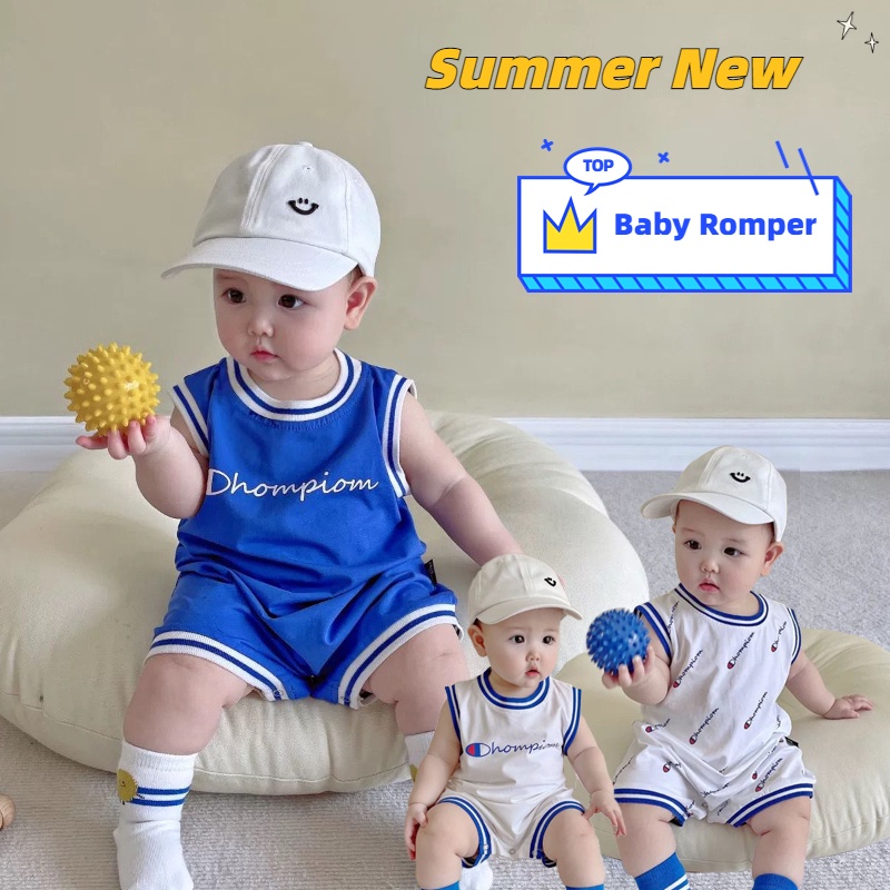 Summer Newborn Baby Clothing Boys and Girls Sleeveless Tank Top ...
