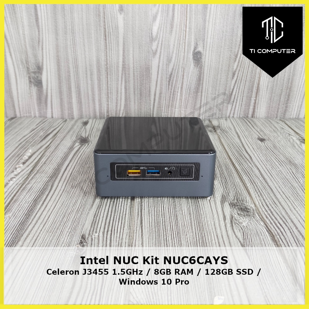 Intel NUC Kit NUC6CAYS Celeron J3455 1.5GHz 8GB RAM 128GB SSD Used ...
