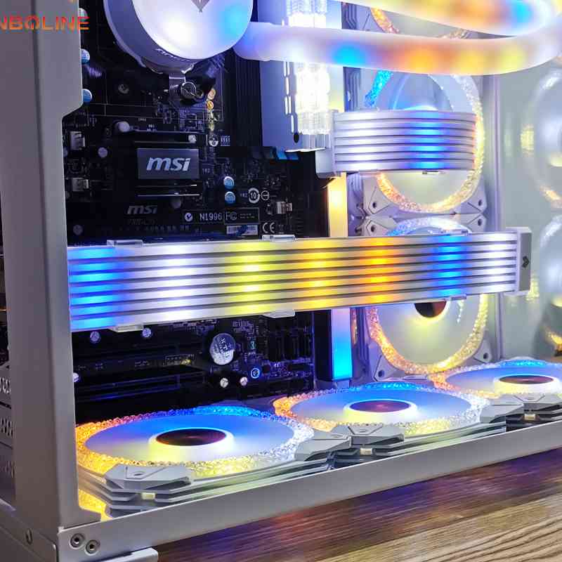 Rain COOLMOON AOSOR AL200 Silicone Flexible Lamp Strip PC Backlight ...