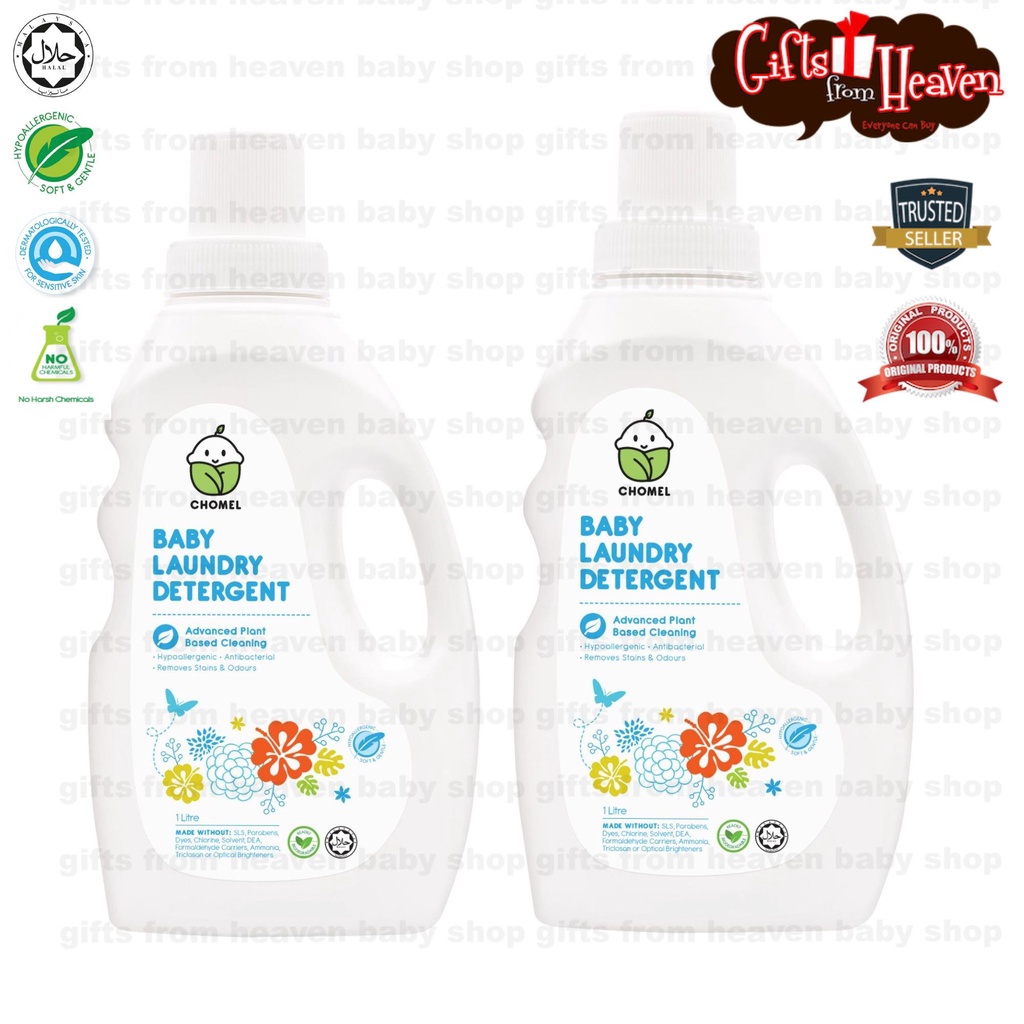 CHOMEL Baby Laundry Detergent 1 litre TWIN PACK exp Mar 2027 | Shopee ...