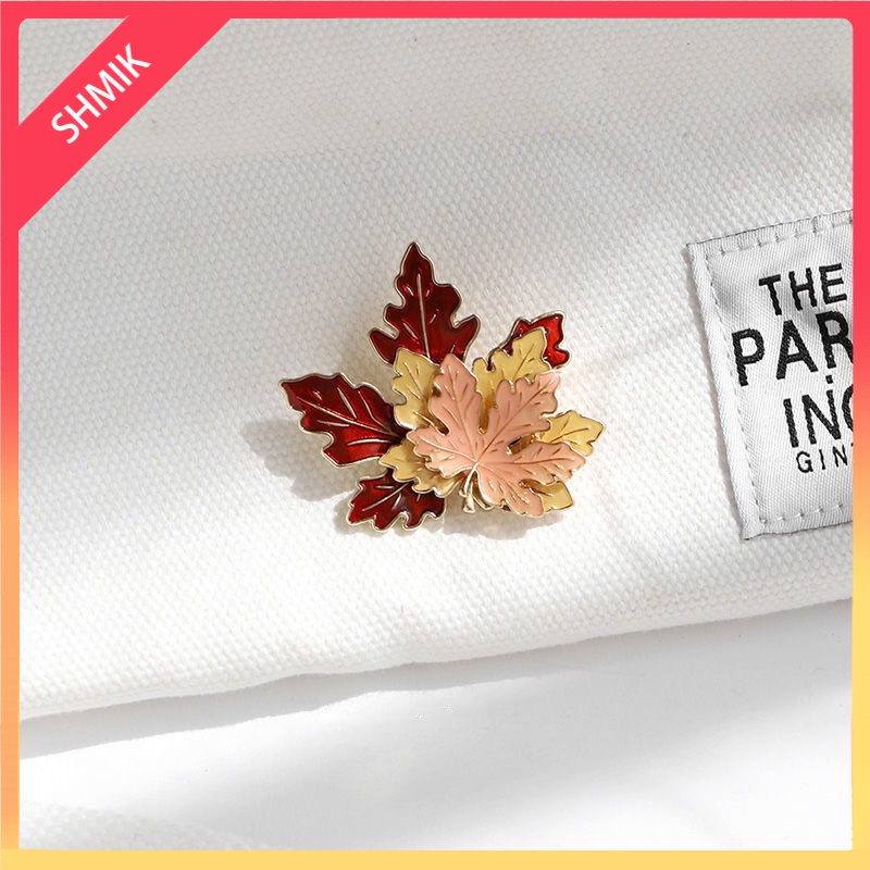 Fashion Accessories Brooches and Pins Cute Japanese Pins Maple Leaf ...