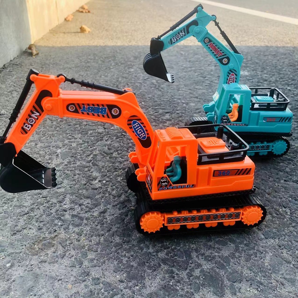 Jengkaut mainan kanak-kanak Children Excavator Toys Inertial Scooter ...