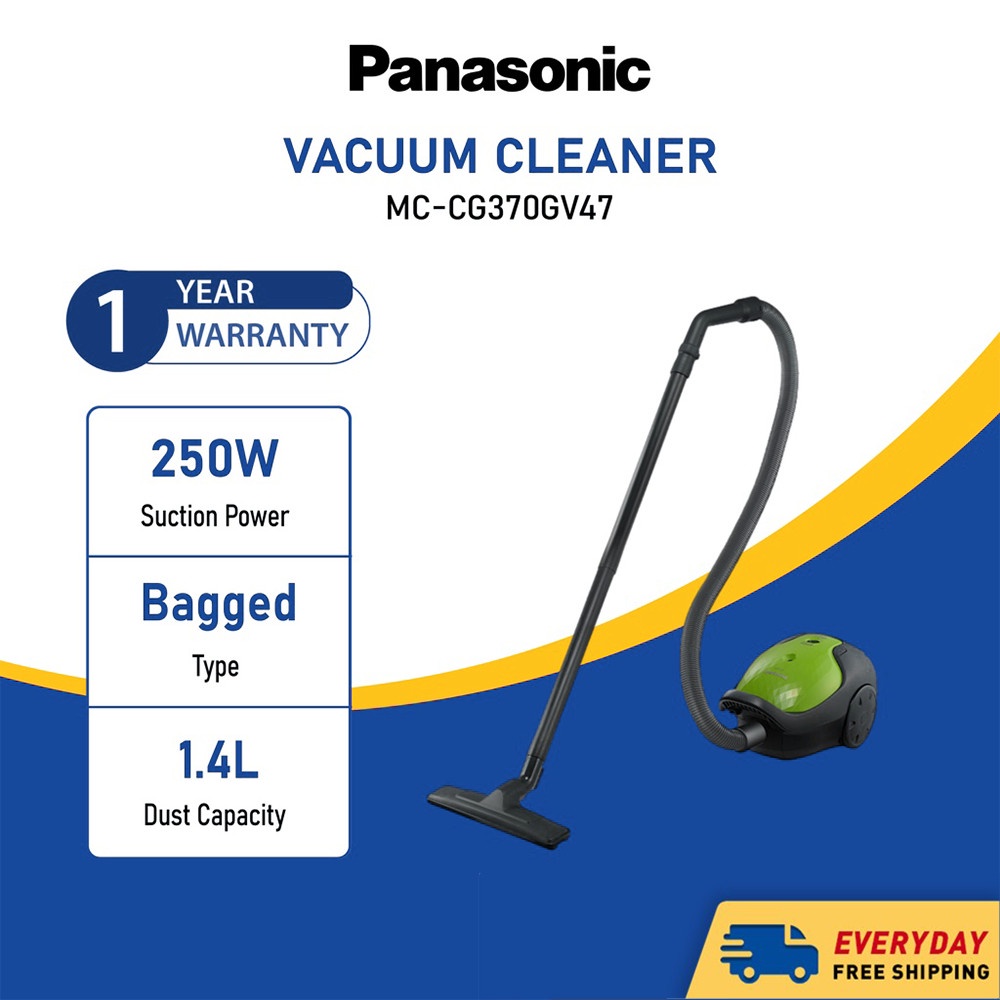 Panasonic Mc-Cg370 Bagged Vacuum Cleaner 850W Mc-Cg370Gv47 Lightweight ...