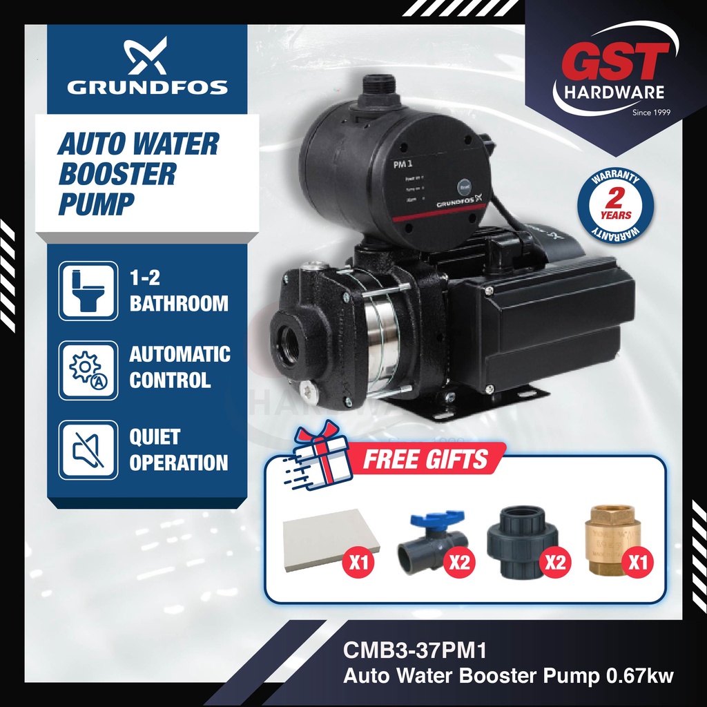 Grundfos Water Pump 1hp CMB5-37PM1 Water Booster Pump Water Pressure ...