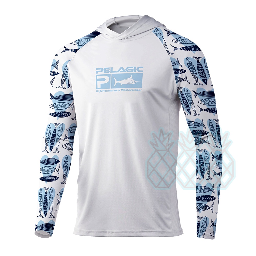 PELAGIC Men's Long Sleeve Fishing UV Performance Shirts Camisa De Pesca ...