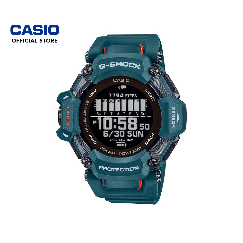 Casio G-Shock G-Squad GBD-H2000-2 Turquoise Blue Bio-Based Resin Band ...