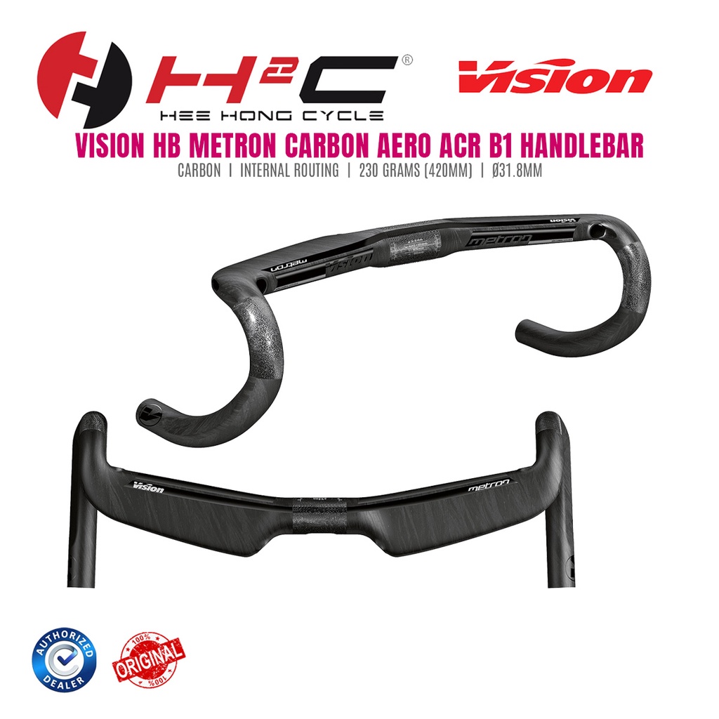 VISION HB METRON CARBON AERO ACR B1 ROAD BIKE HANDLEBAR | Shopee Malaysia
