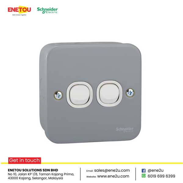 SCHNEIDER ESM 32 10A 2 GANG (1W | 2W) SWITCH | Shopee Malaysia
