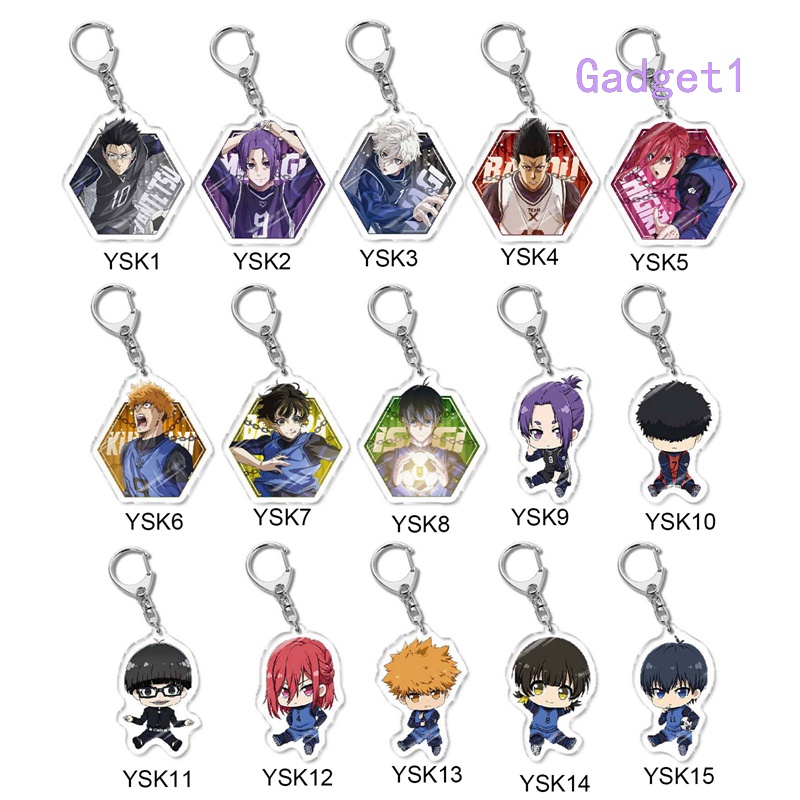 Anime BLUE LOCK Arcylic Keychain Cartoon Figures Isagi Yoichi Bachira ...