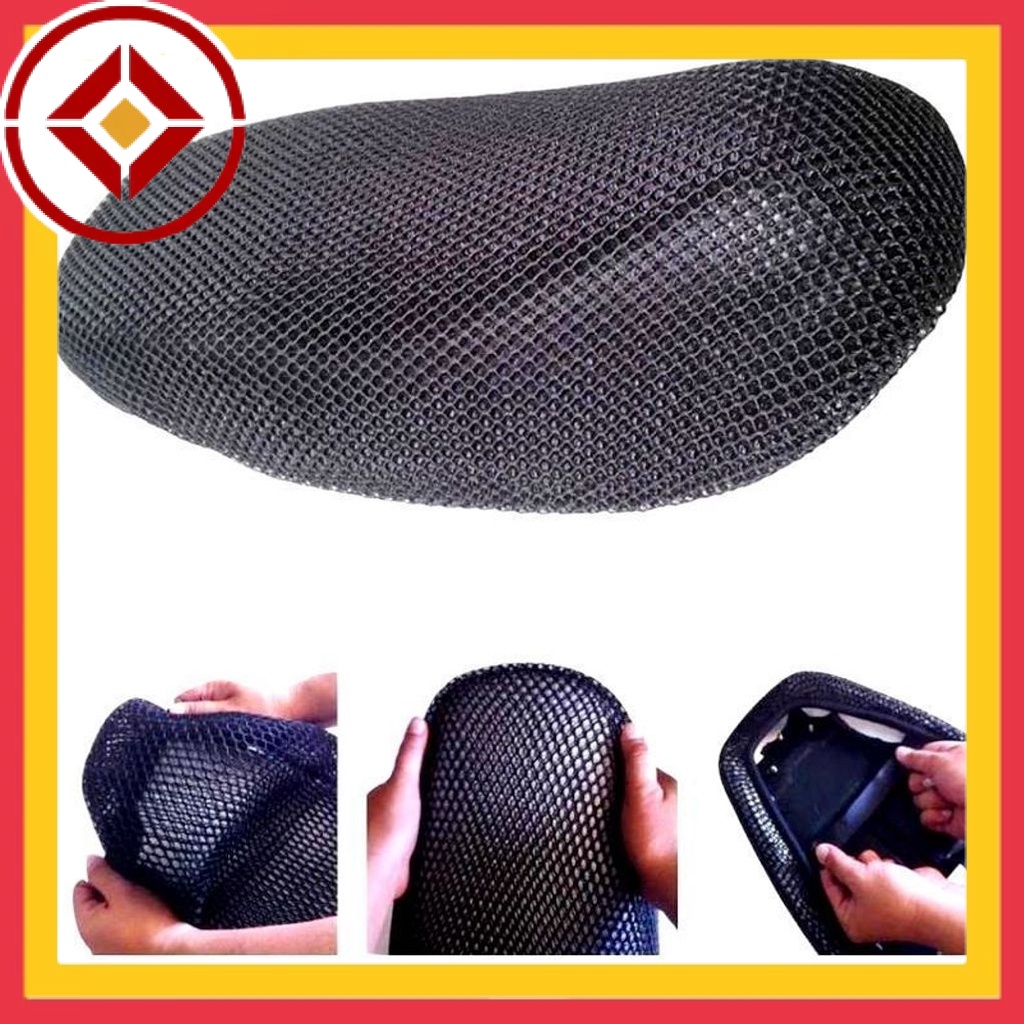 UNIVERSAL SEAT NET L & XL & XXL MOTORCYCLE SEAT COVER JARING SEAT BLACK ...